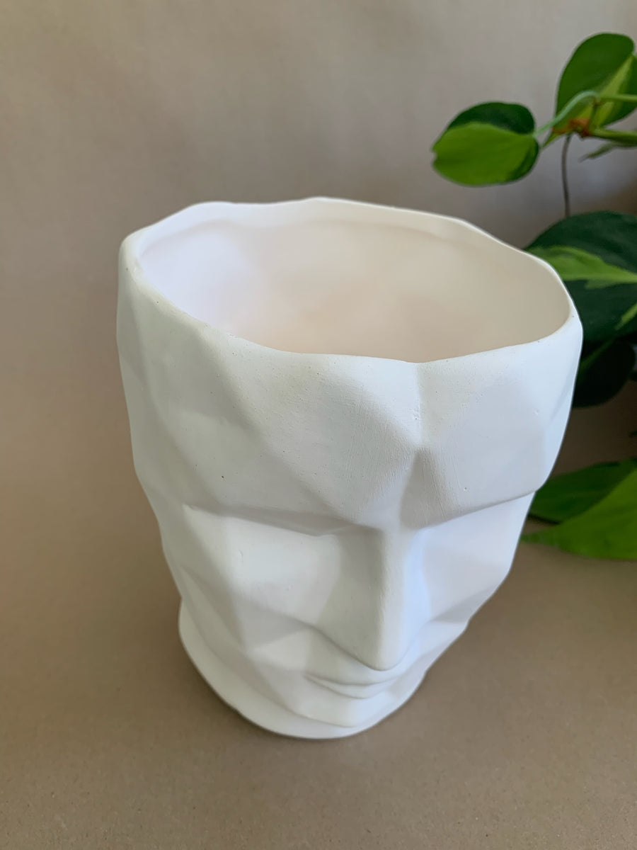 Misc Pot Plant Geometric Head – Clay Cafe Online